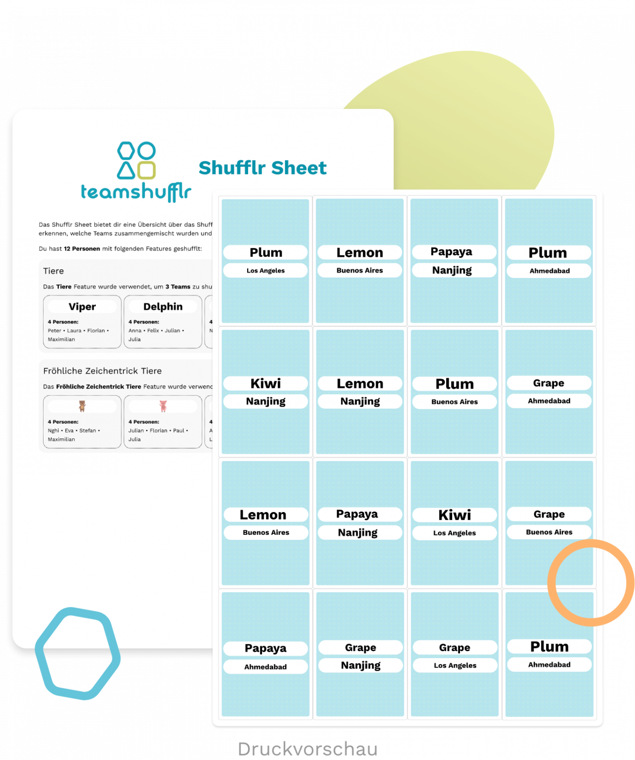 teamshufflr - Your random group generator for any occasion